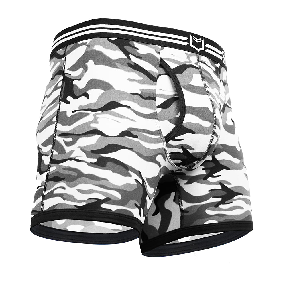 SHEATH 4.0 Polyester Camo Men's Dual Pouch Boxer Brief – The Locker ...