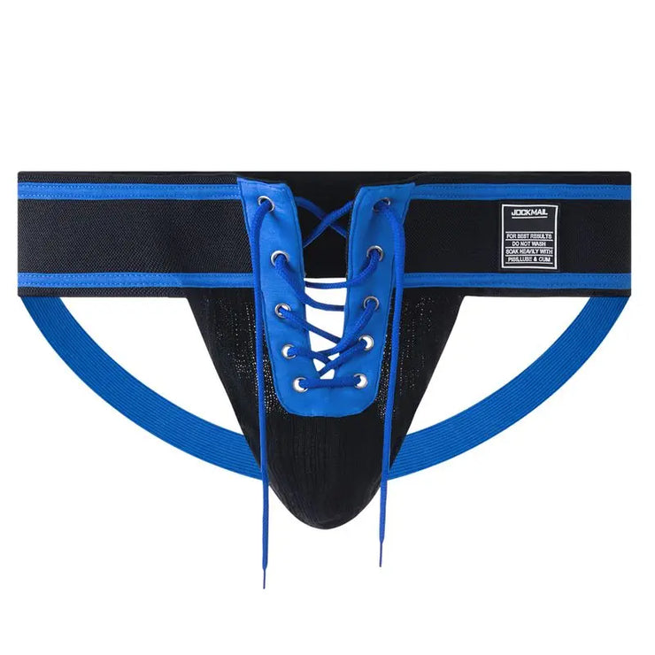 Shop Jockmail Football Lace Up Jockstrap - Real jock underwear ...