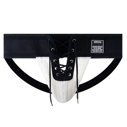 Shop Jockmail Football Lace Up Jockstrap - Real jock underwear ...