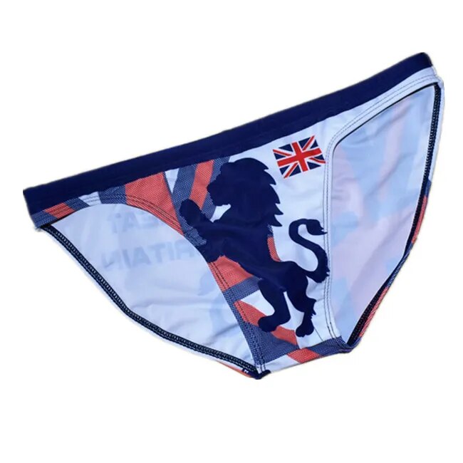 UK Lion Flag Low Cut Swim Brief – The Locker Room Jock